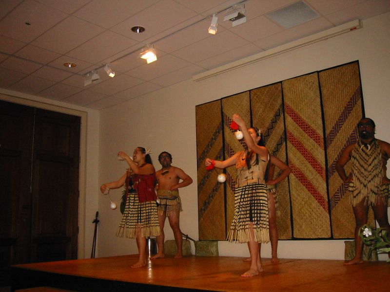 Maori demonstrating the poi dance, used to develop the suppleness ofthe ...